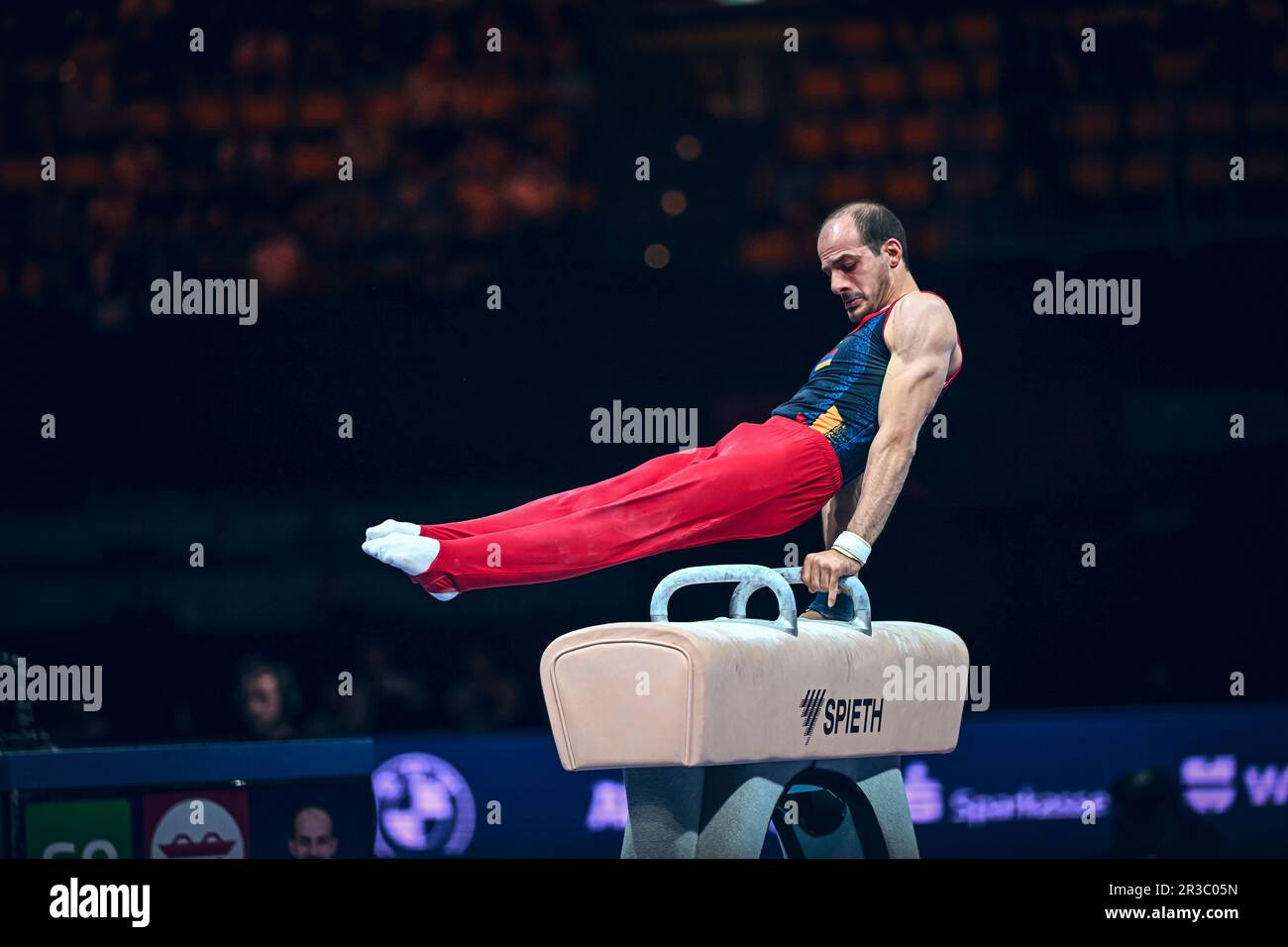 Harutiun Merdinian participating in the 2022 Munich European Gymnastics ...