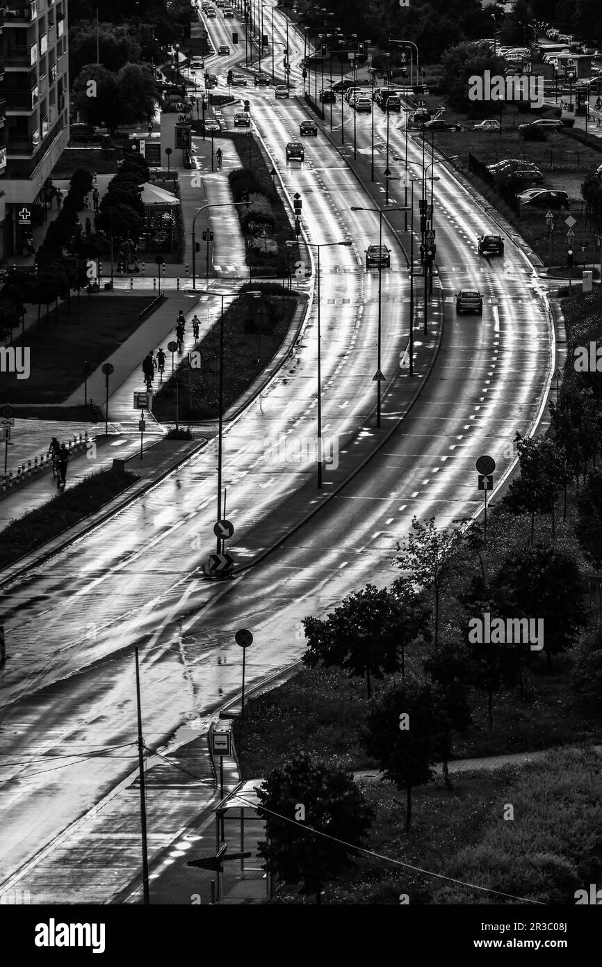 Street commuter Black and White Stock Photos & Images - Alamy