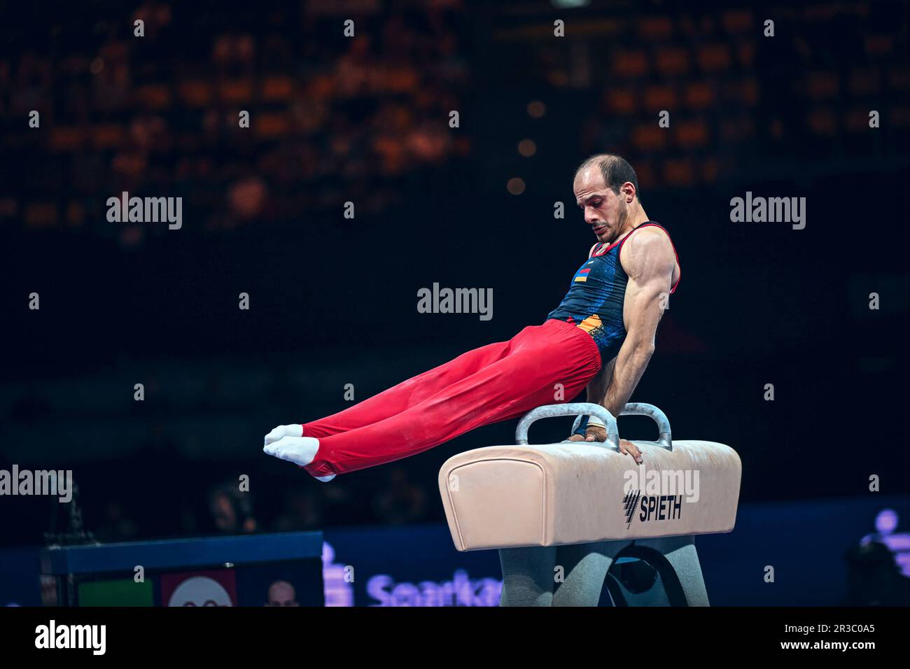 Harutiun Merdinian participating in the 2022 Munich European Gymnastics ...