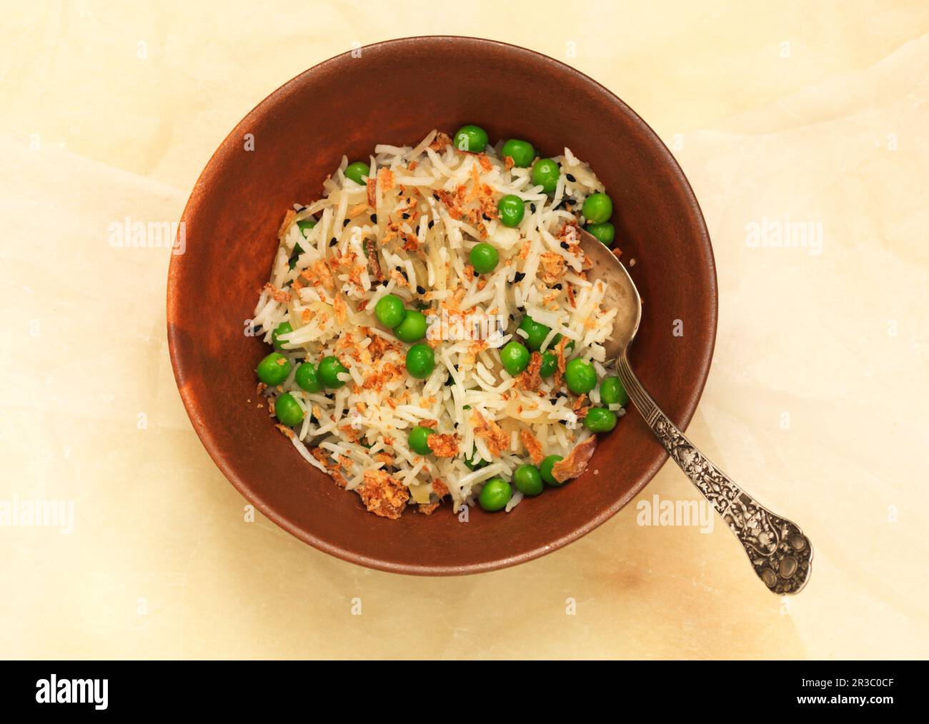 Matar rice (rice with peas, India Stock Photo - Alamy