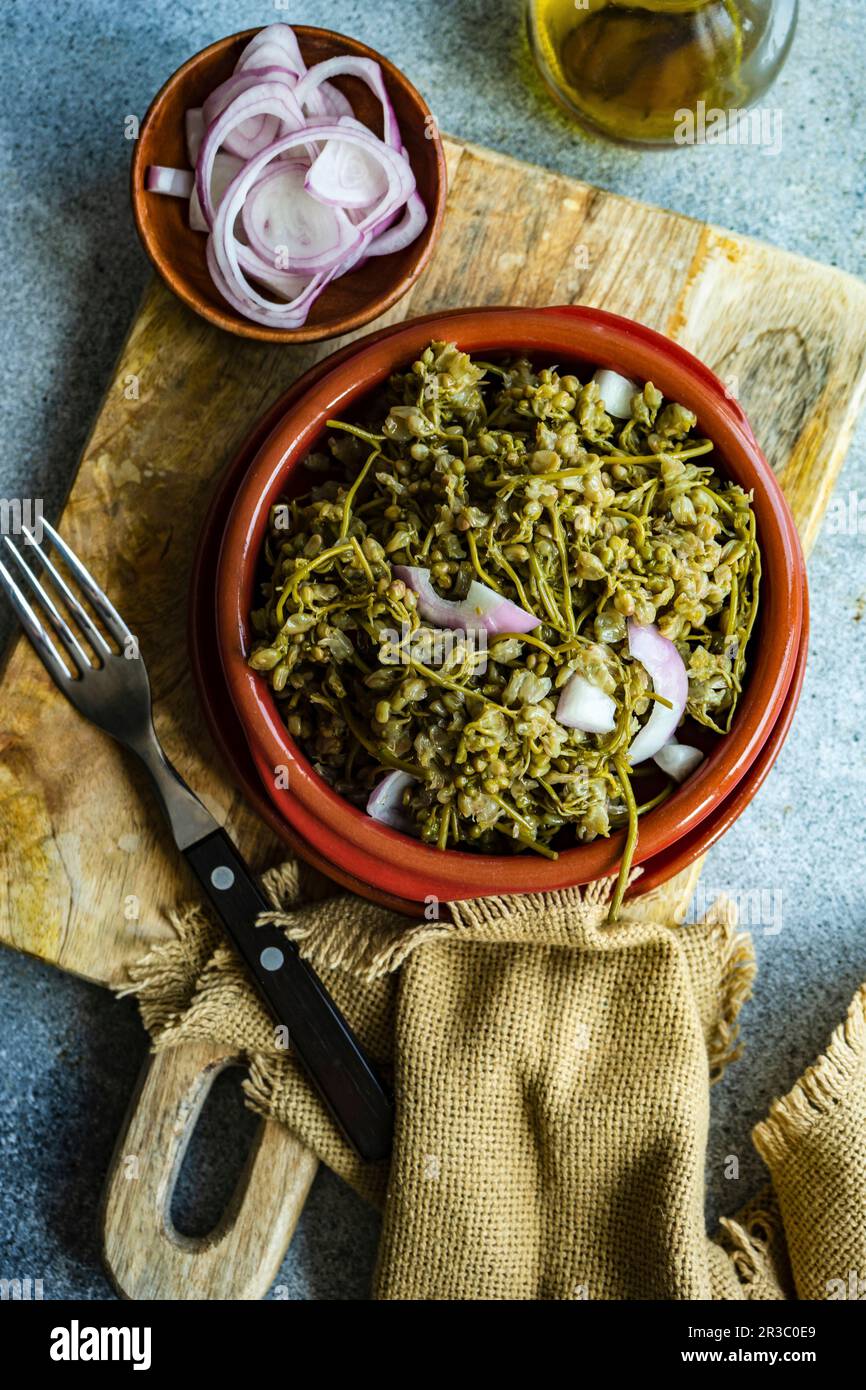 Jonjoli - Traditional Georgian fermented bladdernut blossoms with red ...
