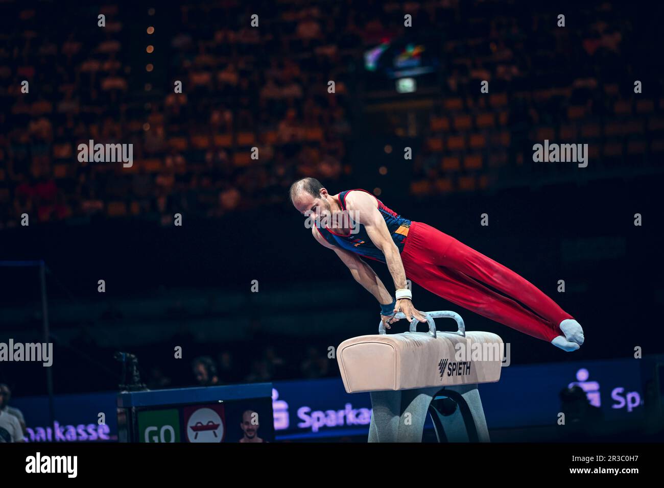 Harutiun Merdinian participating in the 2022 Munich European Gymnastics ...