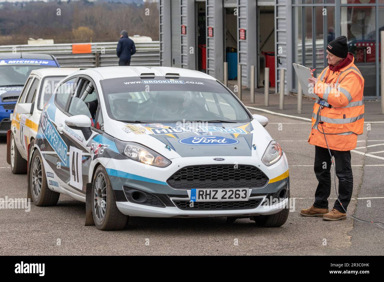 Matthew and Richard Hill in the 2013 Ford Fiesta R200 with the control ...