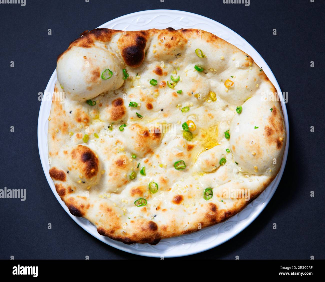 Indian Naan Bread with Chilli Stock Photo - Alamy