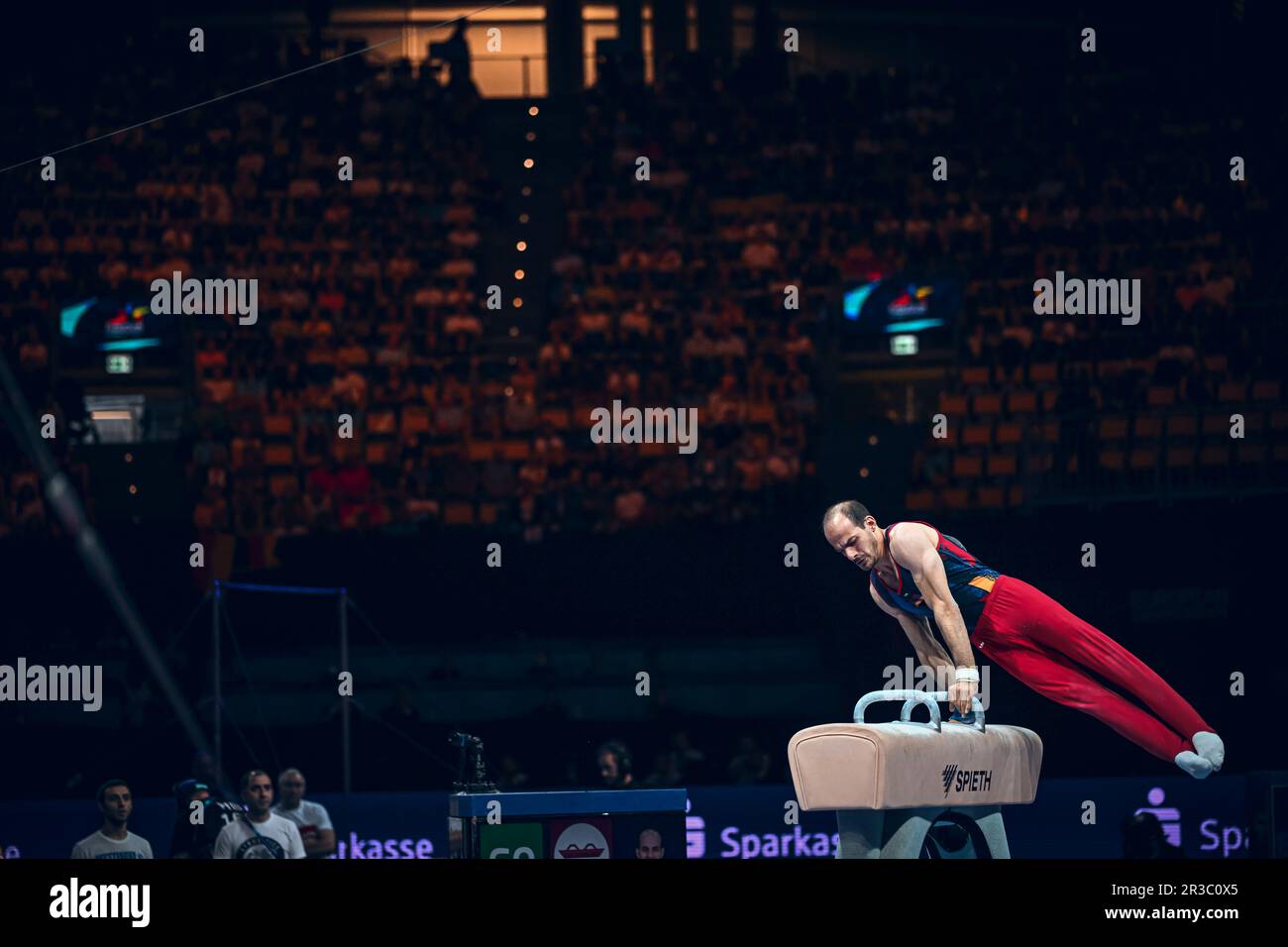 Harutiun Merdinian participating in the 2022 Munich European Gymnastics ...