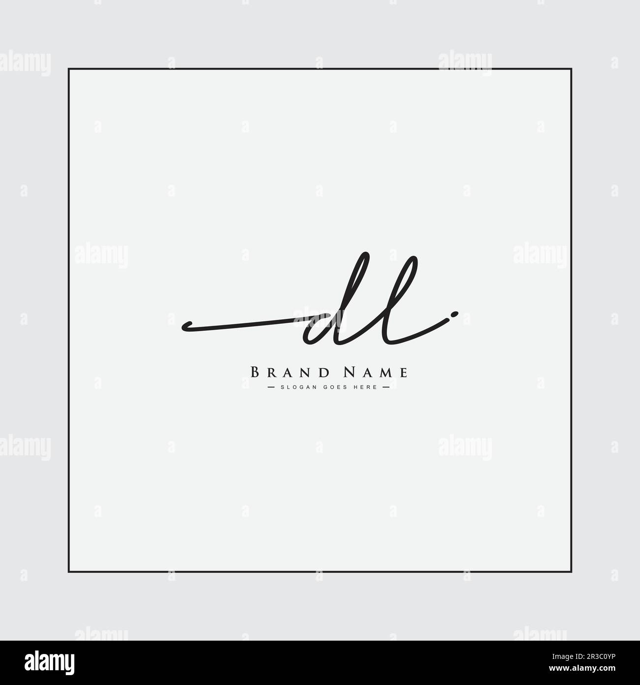 DL Handwritten Signature logo - Vector Logo Template for Beauty ...