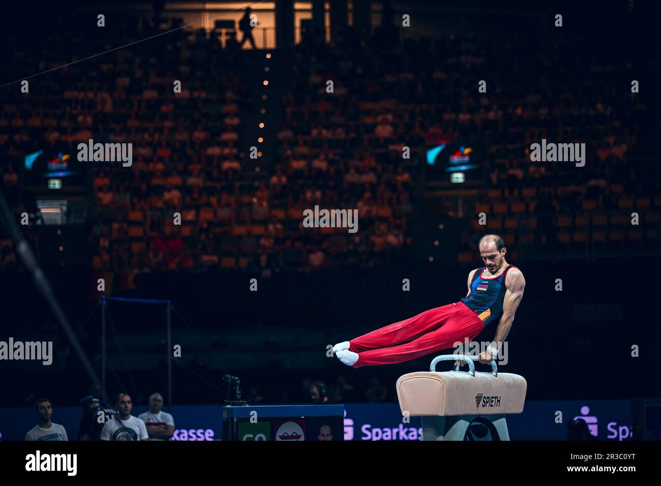 Harutiun Merdinian participating in the 2022 Munich European Gymnastics ...