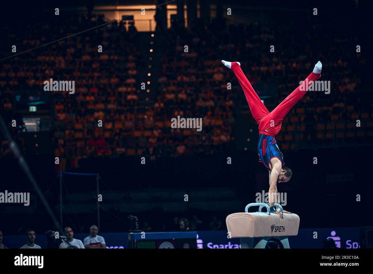 Harutiun Merdinian participating in the 2022 Munich European Gymnastics ...