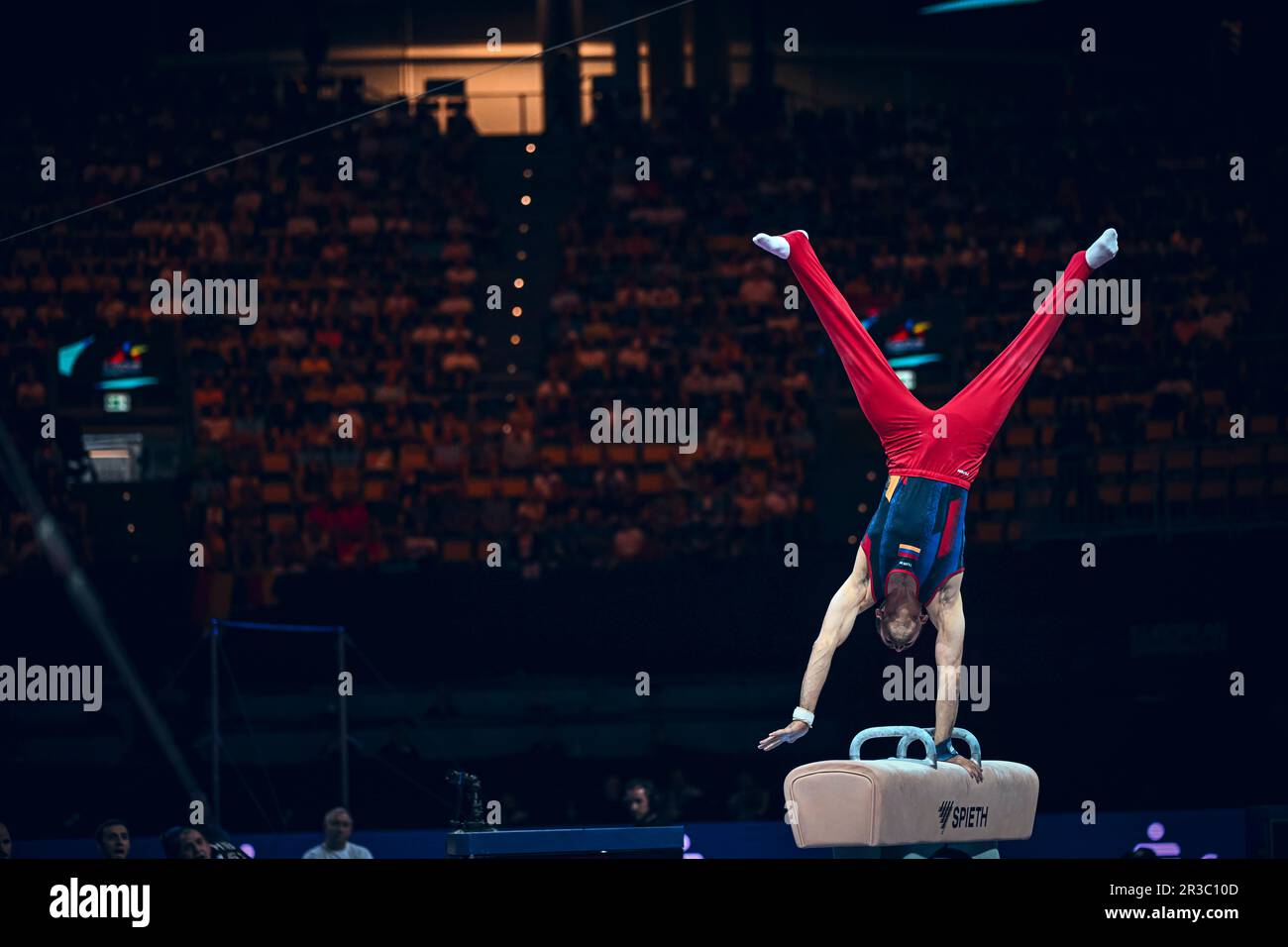 Harutiun Merdinian participating in the 2022 Munich European Gymnastics ...