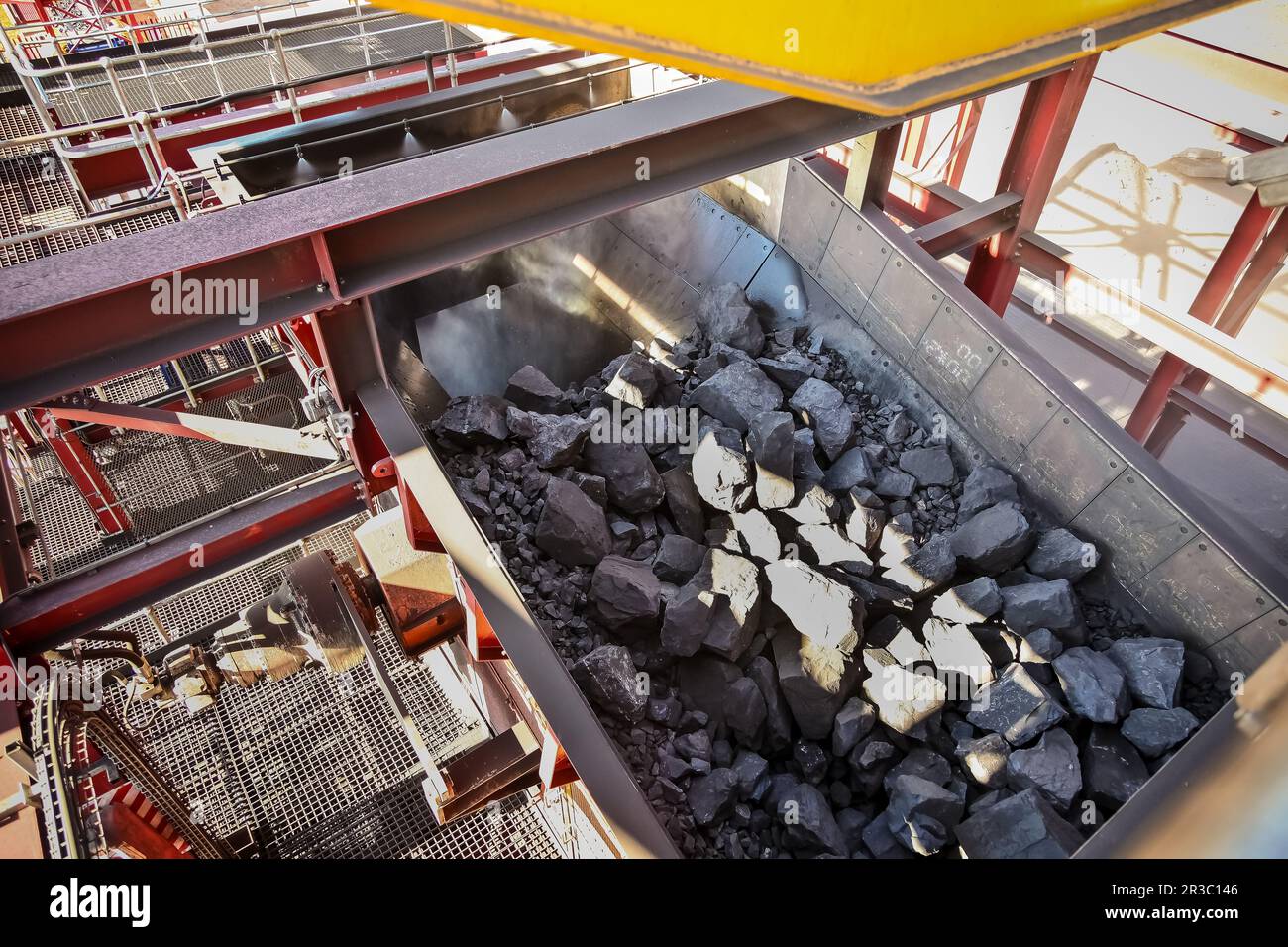 Close up of Manganese rock being processed Stock Photo - Alamy