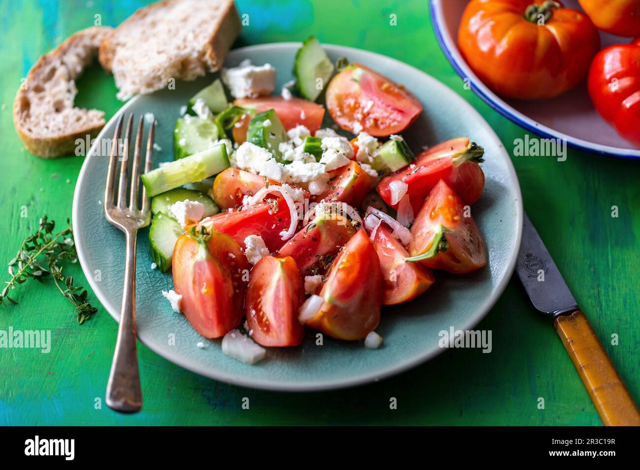 Feta diced tomatoes hi-res stock photography and images - Alamy