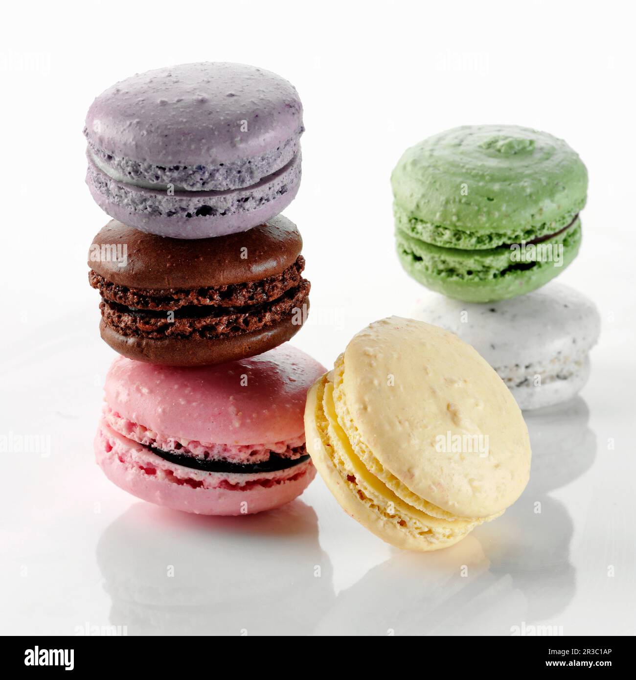 Assorted flavors of French Macarons Stock Photo - Alamy
