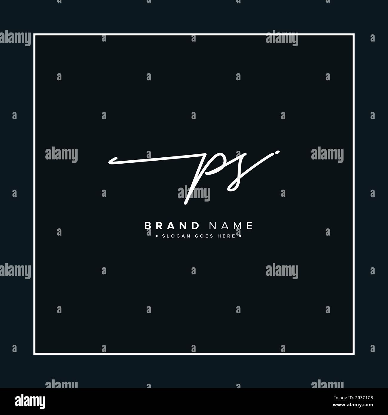 PS Handwritten Signature logo - Vector Logo Template for Beauty ...