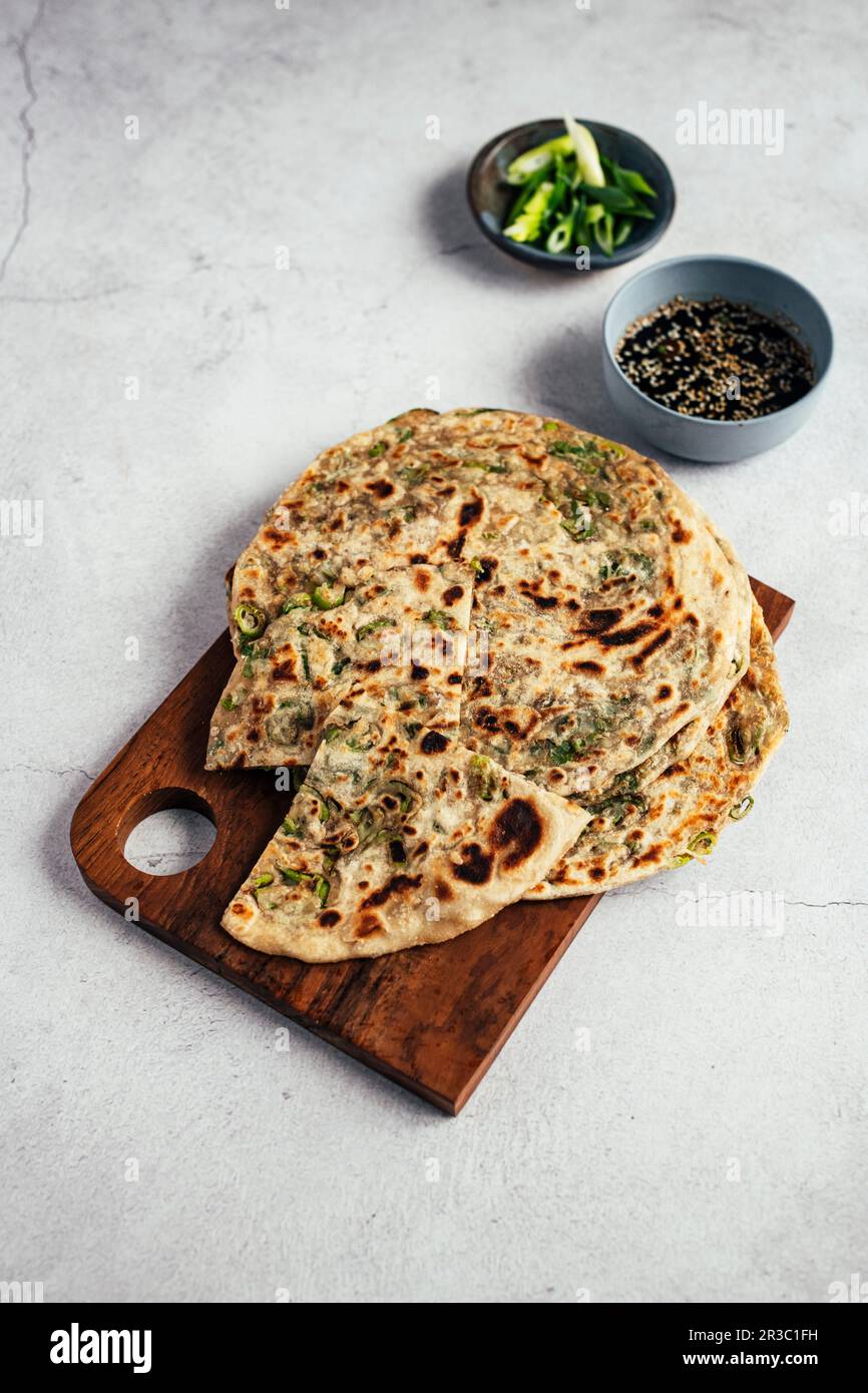 Spring onion pancake china hi-res stock photography and images - Alamy