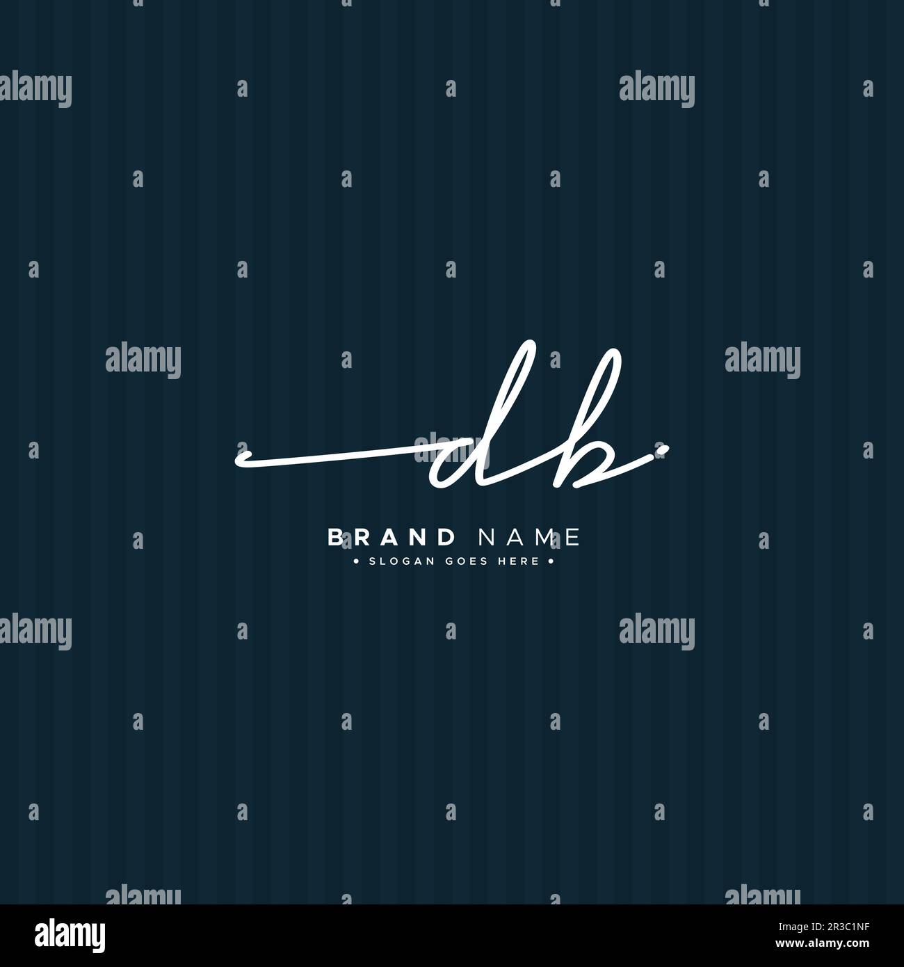 DB Handwritten Signature logo - Vector Logo Template for Beauty ...