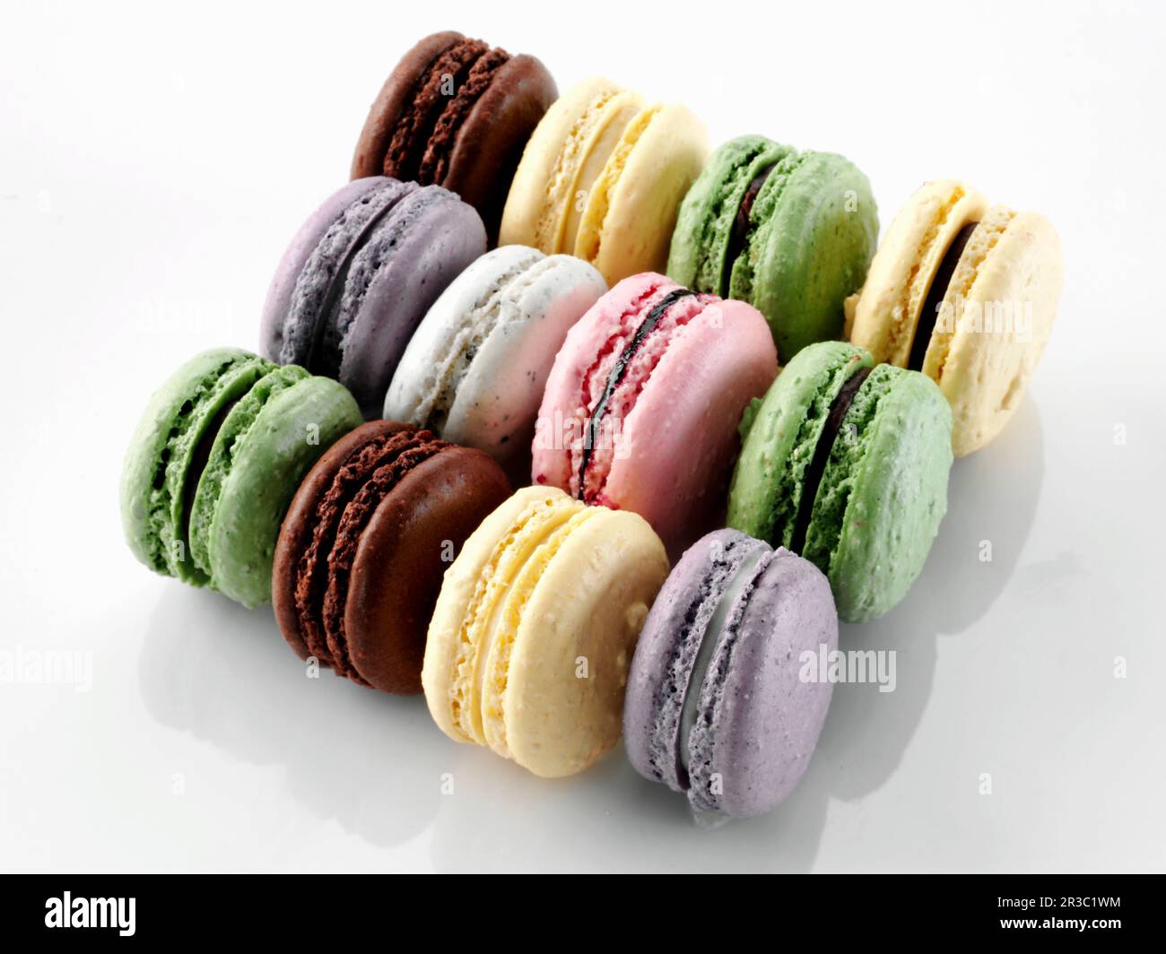 Assorted flavors of French Macarons Stock Photo - Alamy