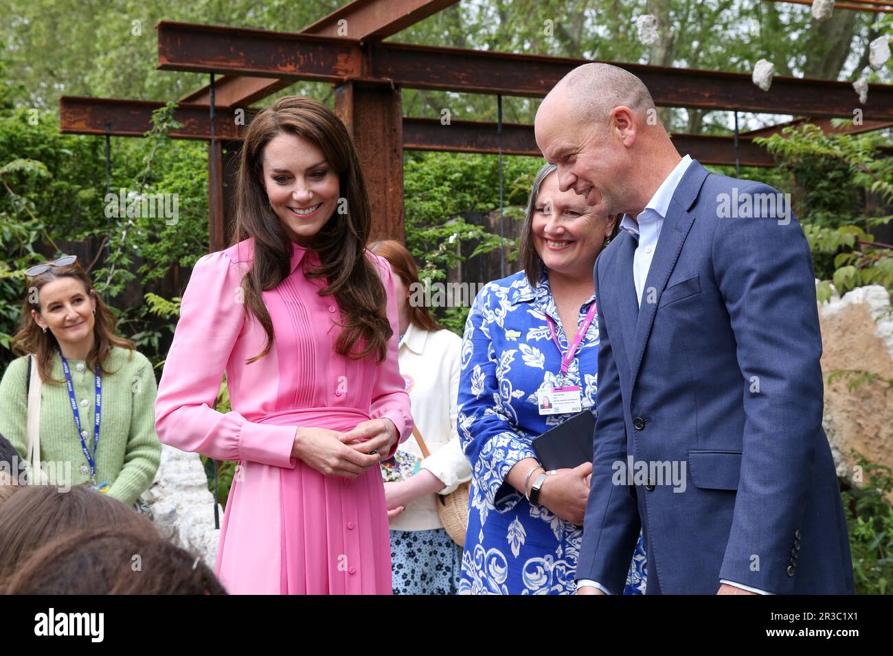 Catherine, Princess of Wales speaks with garden designer during her ...