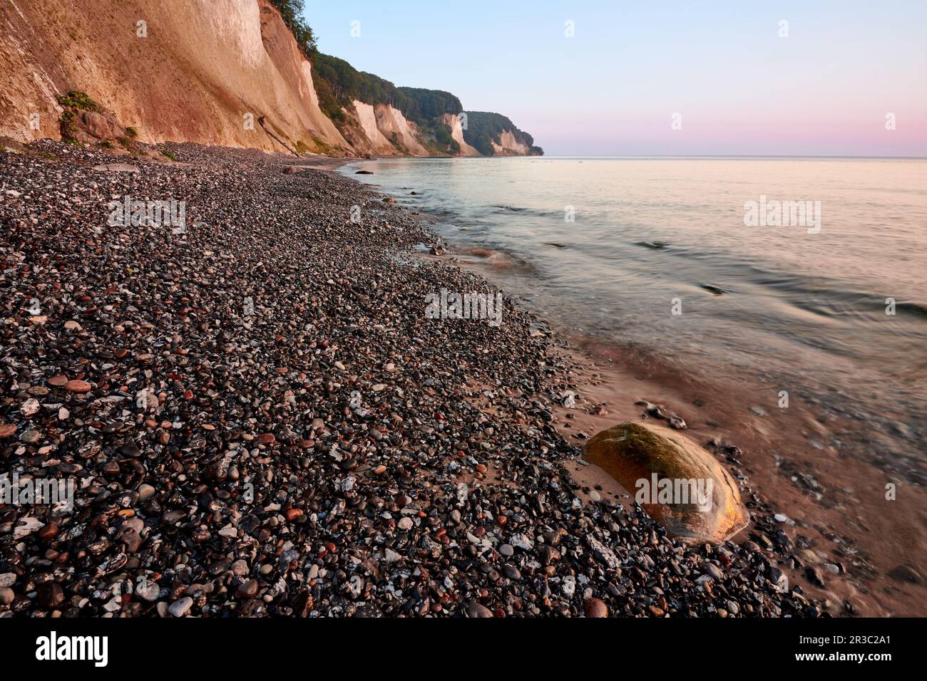 Ruegen Germany chalk rocks lakeside path Stock Photo - Alamy