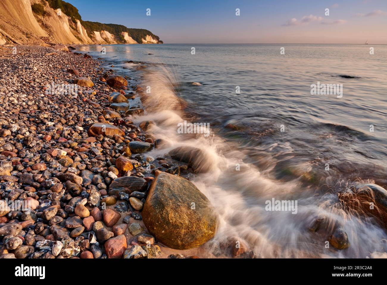Ruegen Germany chalk rocks lakeside path Stock Photo - Alamy