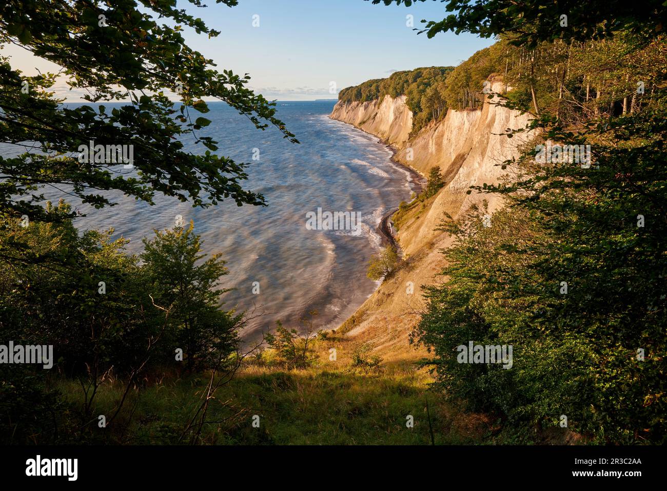 Ruegen Germany chalk rocks lakeside path Stock Photo - Alamy