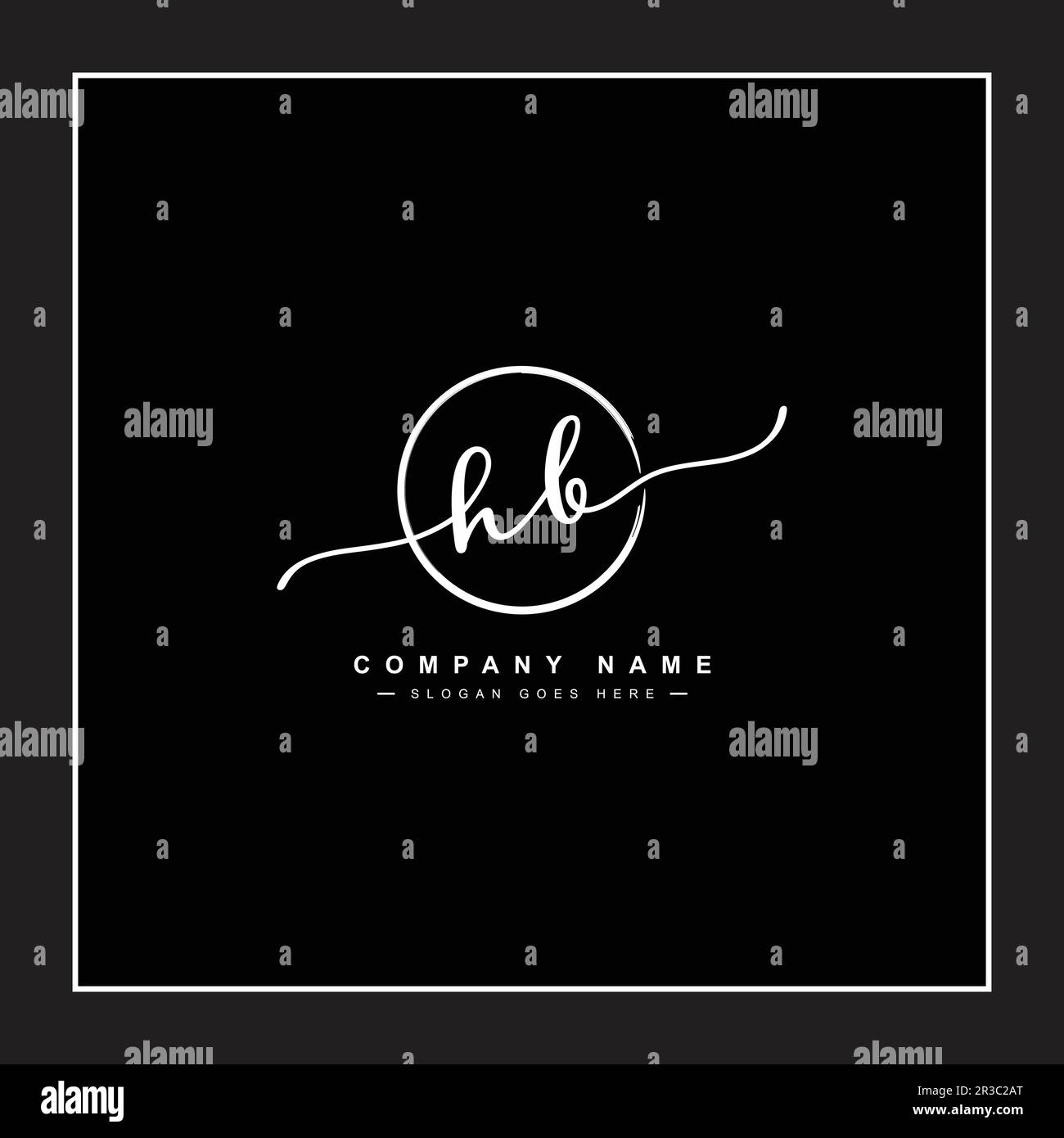 HB Handwritten Signature logo - Vector Logo Template for Beauty ...