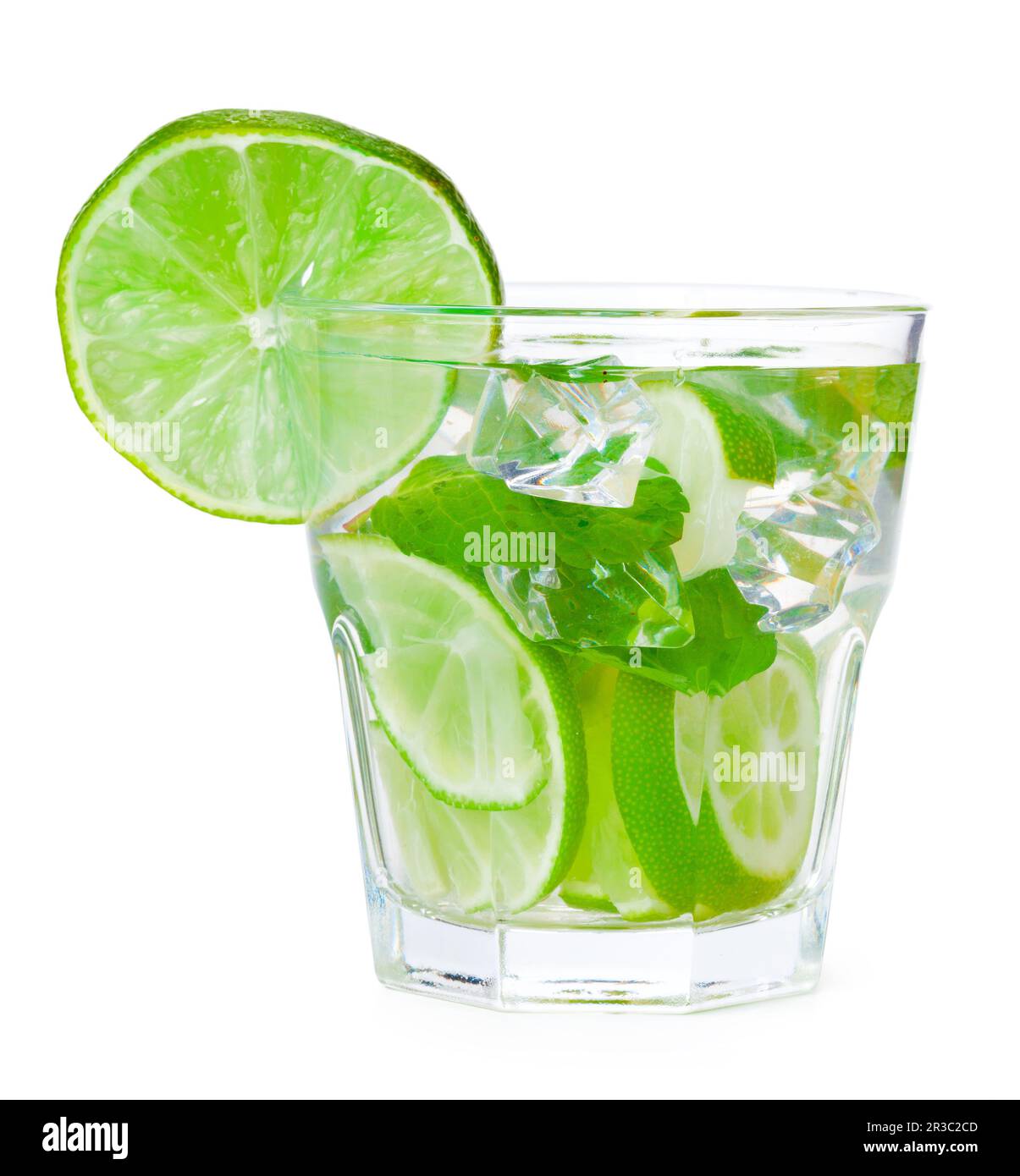 cold fresh lemonade. Isolated on white background with clipping path ...