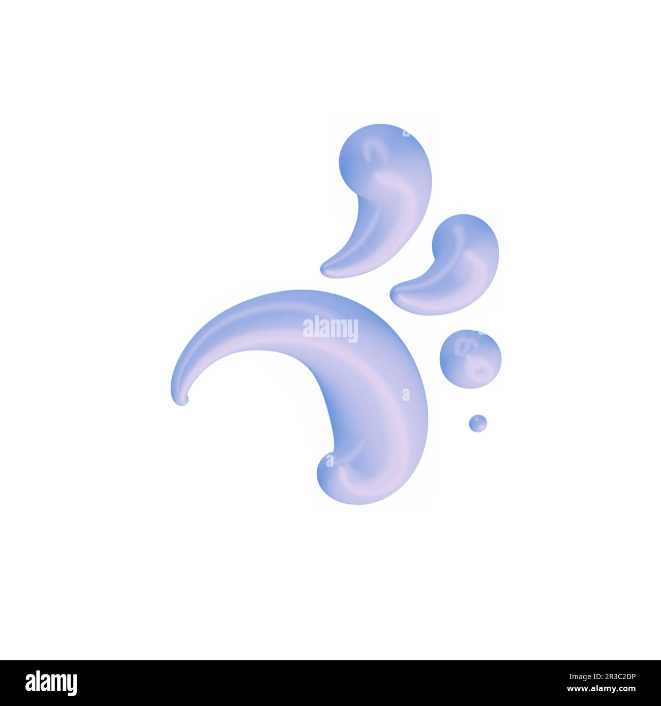 Blue Corner Swirl Designs