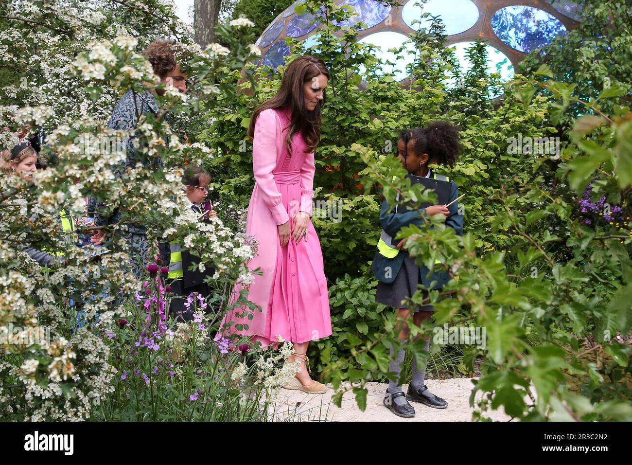 Catherine, Princess of Wales visit at a show garden during her visit at ...