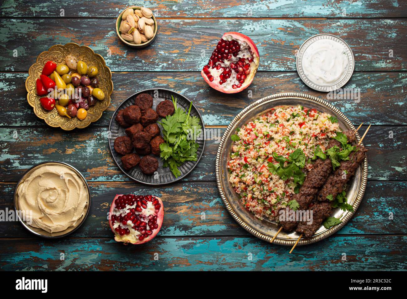 Various Turkish dishes Stock Photo - Alamy