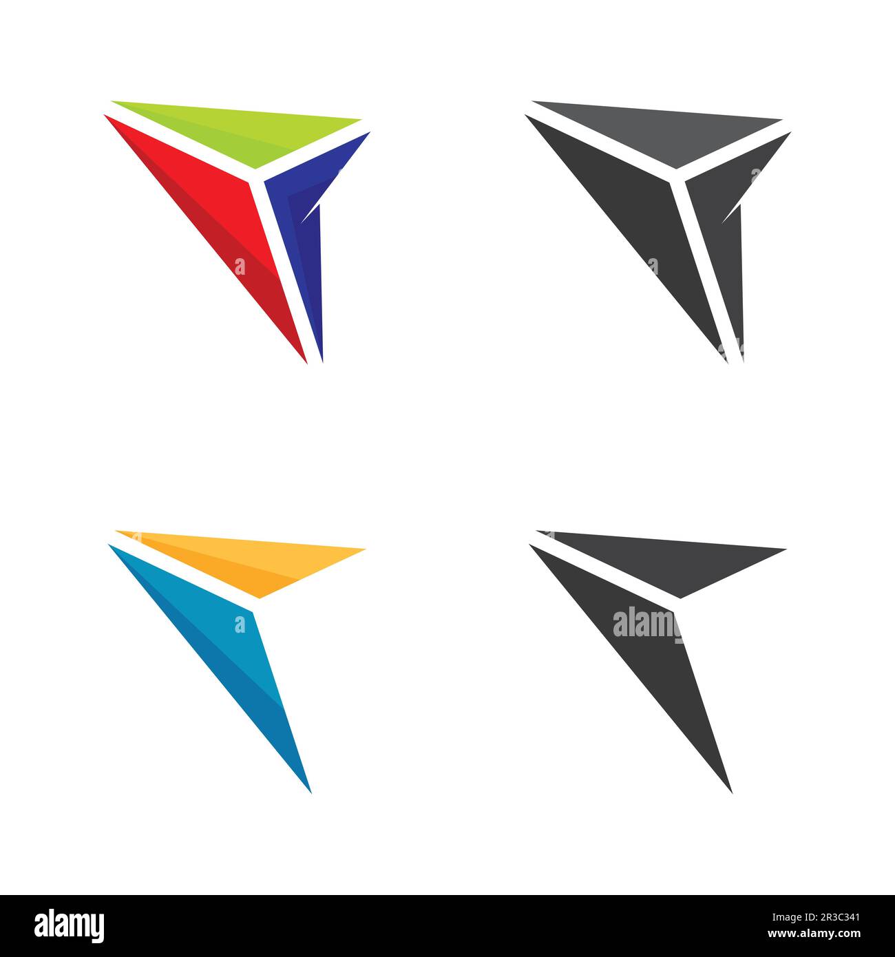 Arrow vector illustration icon Logo Template design Stock Vector Image ...