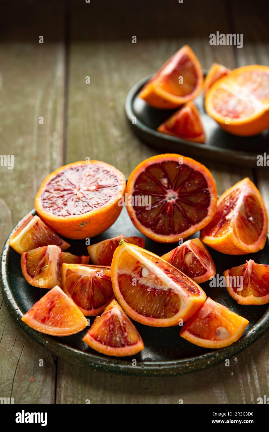 Oranges cut open hi-res stock photography and images - Alamy