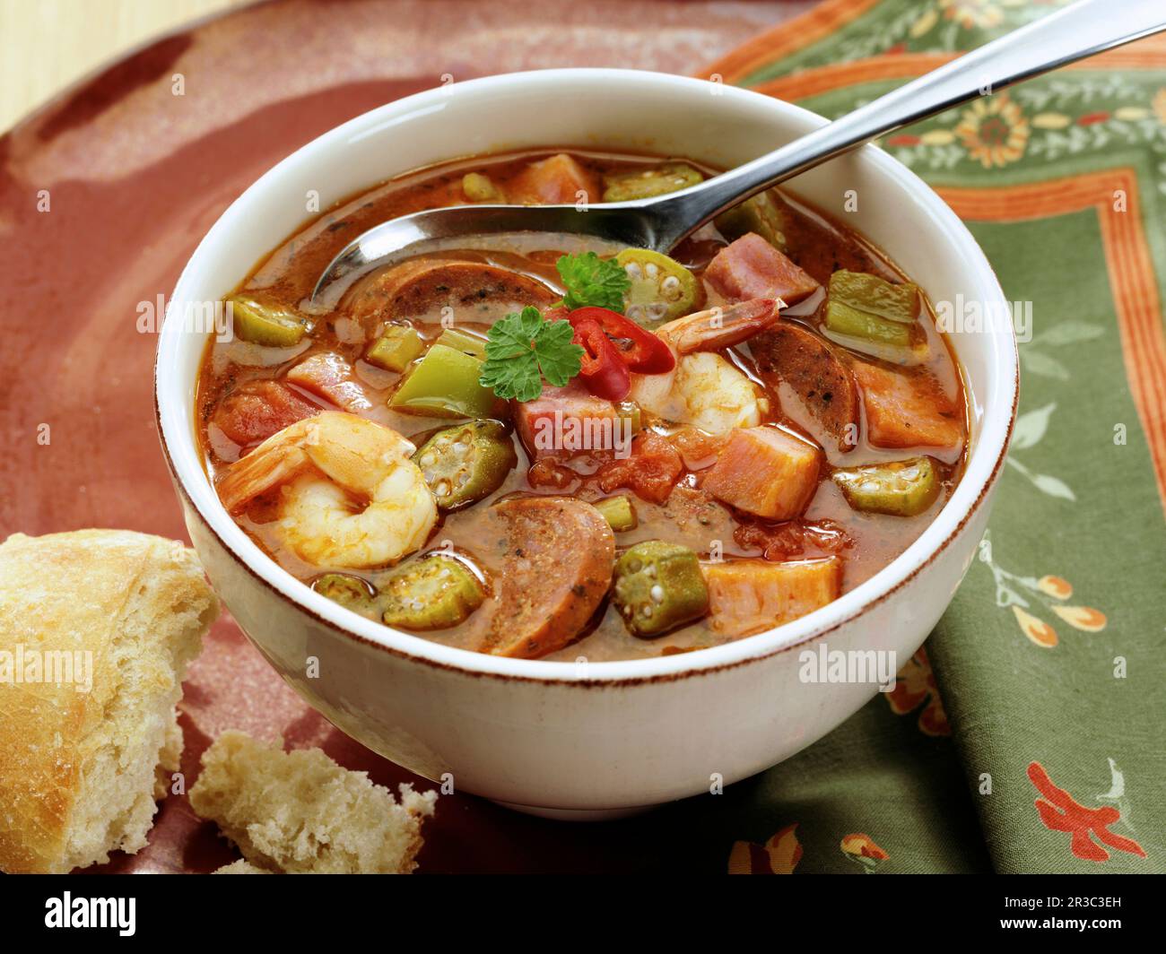 New Orleans style Creole Gumbo Stock Photo - Alamy