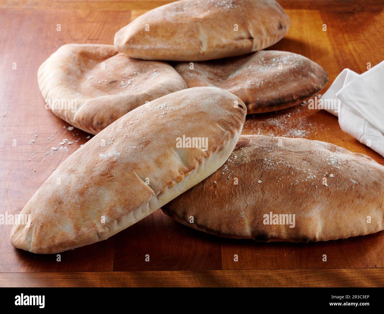 Fresh baked pita breads Stock Photo - Alamy