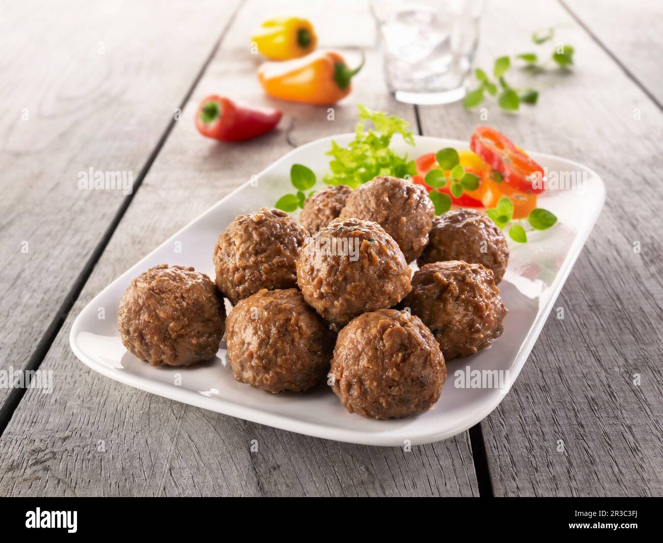 Vegetarian soy balls 'Beef Style' Stock Photo - Alamy