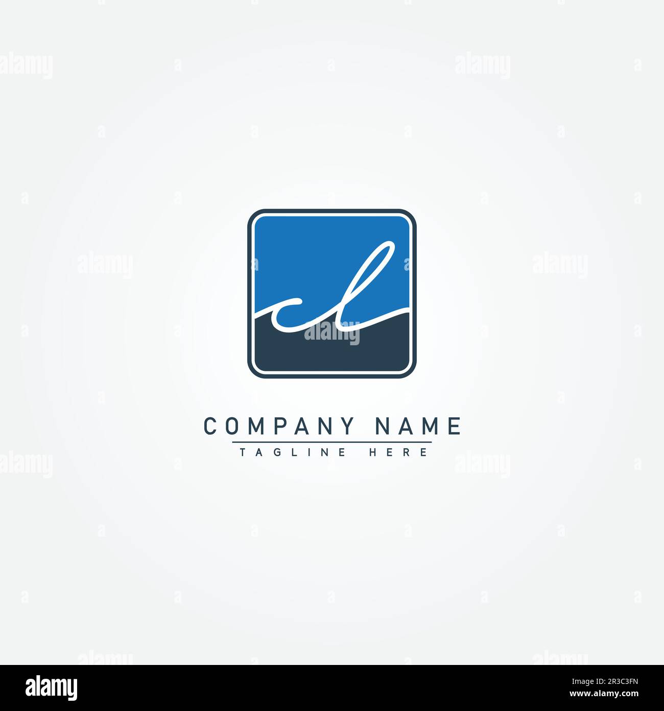 Handwritten Signature logo for Initial Letter CL - Vector Logo Template ...