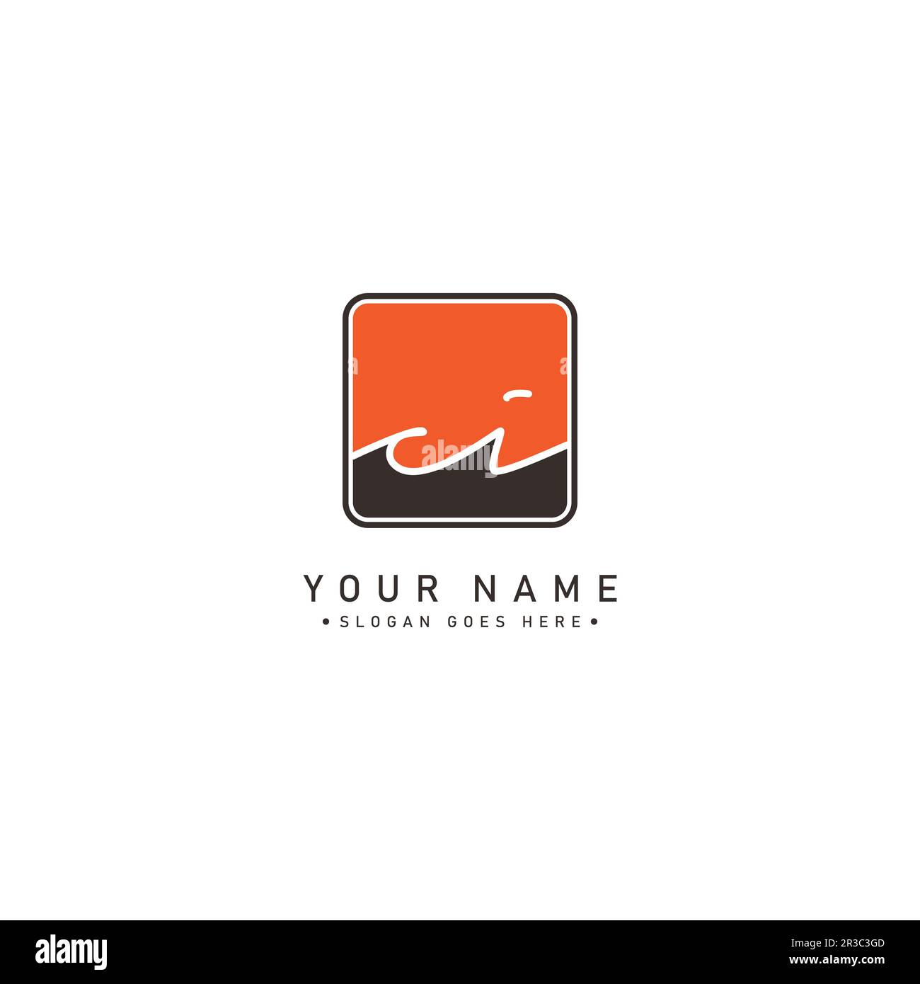 Handwritten Signature logo for Initial Letter CI - Vector Logo Template ...