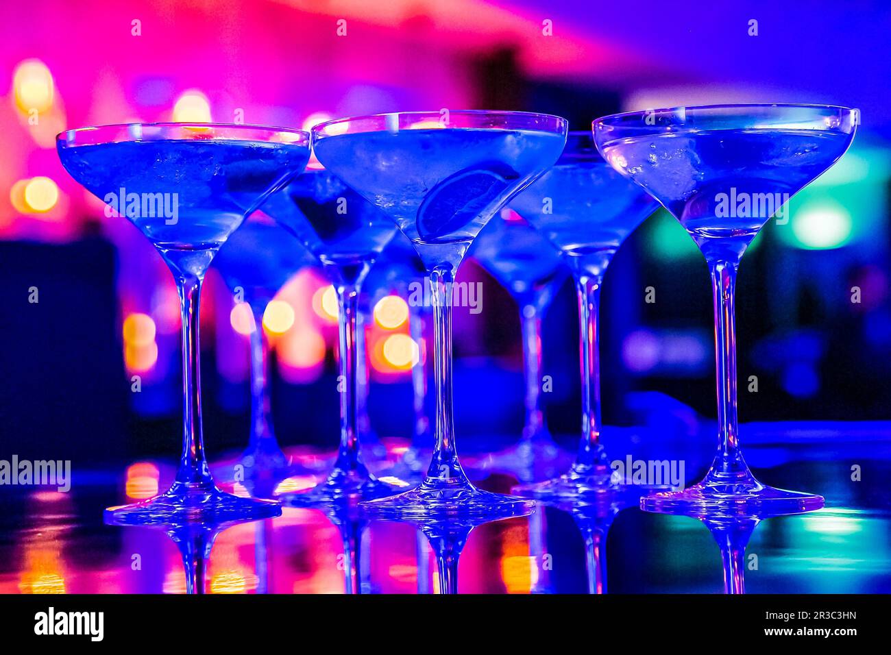 New Year Drinks for Gala Dinner or Cocktail Party Event Stock Photo - Alamy