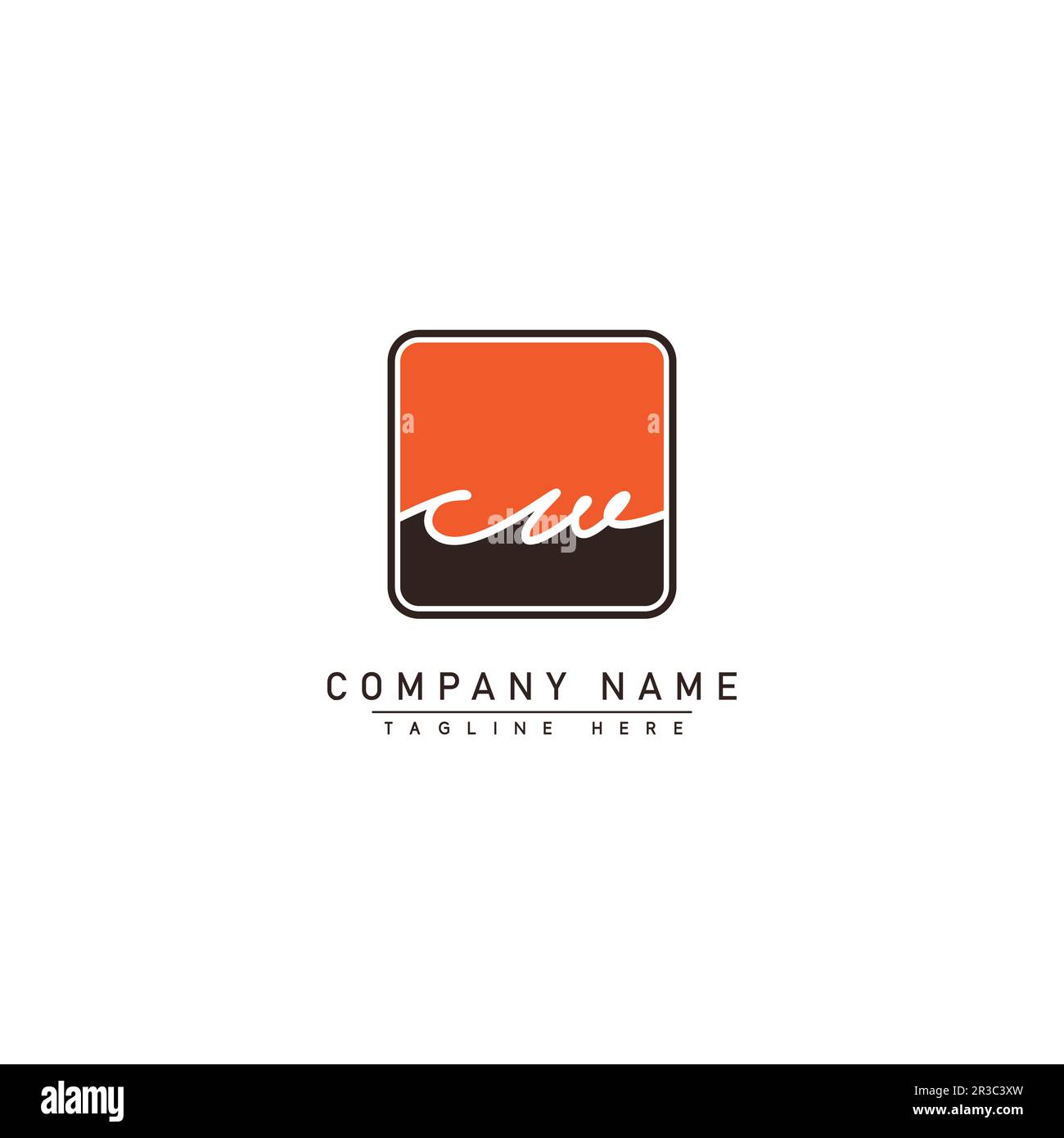 Cw minimal logo hi-res stock photography and images - Alamy