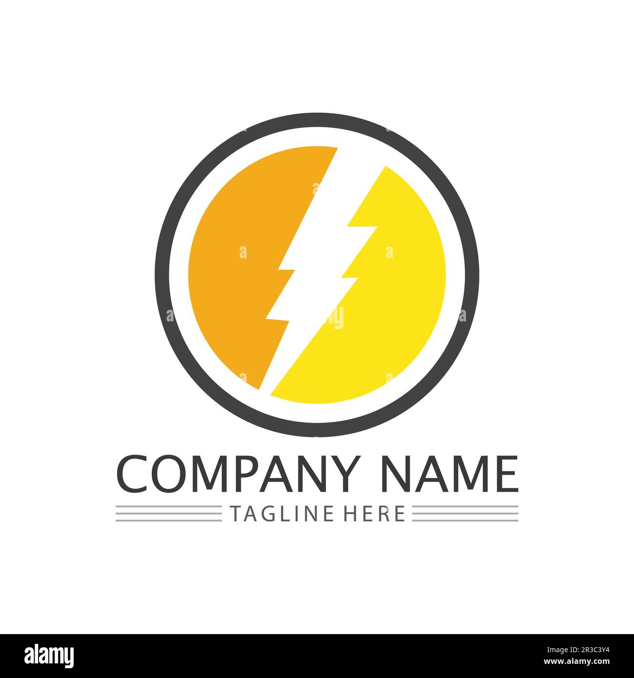 Flash Electric Logo Vector icon illustration design template. Bolt ...