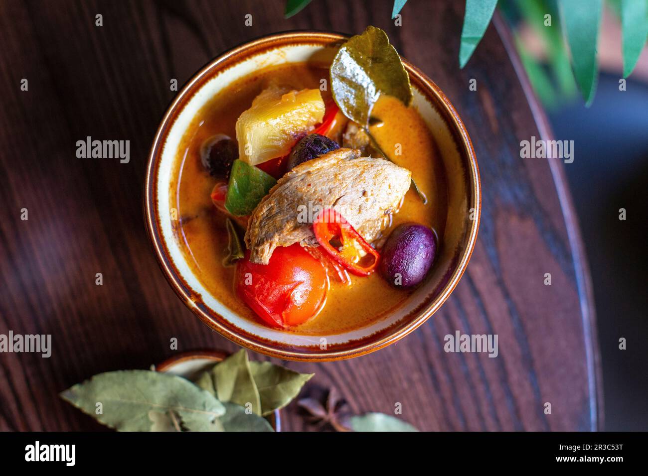 Thai red curry with duck Stock Photo - Alamy