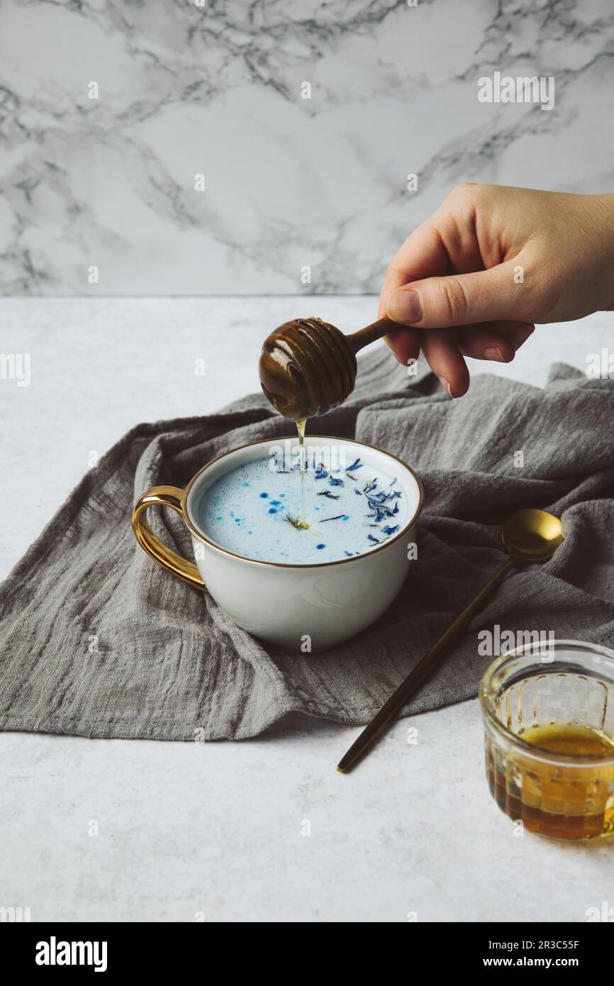 Blue Moon Milk Stock Photo - Alamy