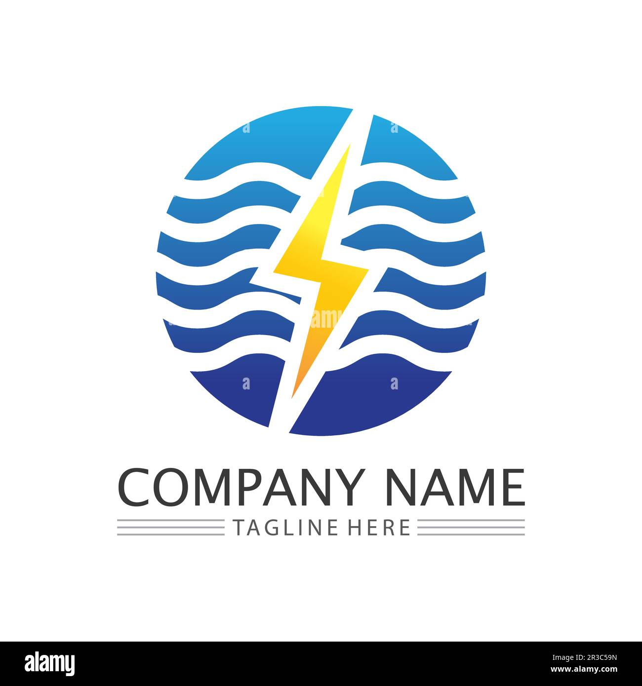 Flash Electric Logo Vector icon illustration design template. Bolt ...