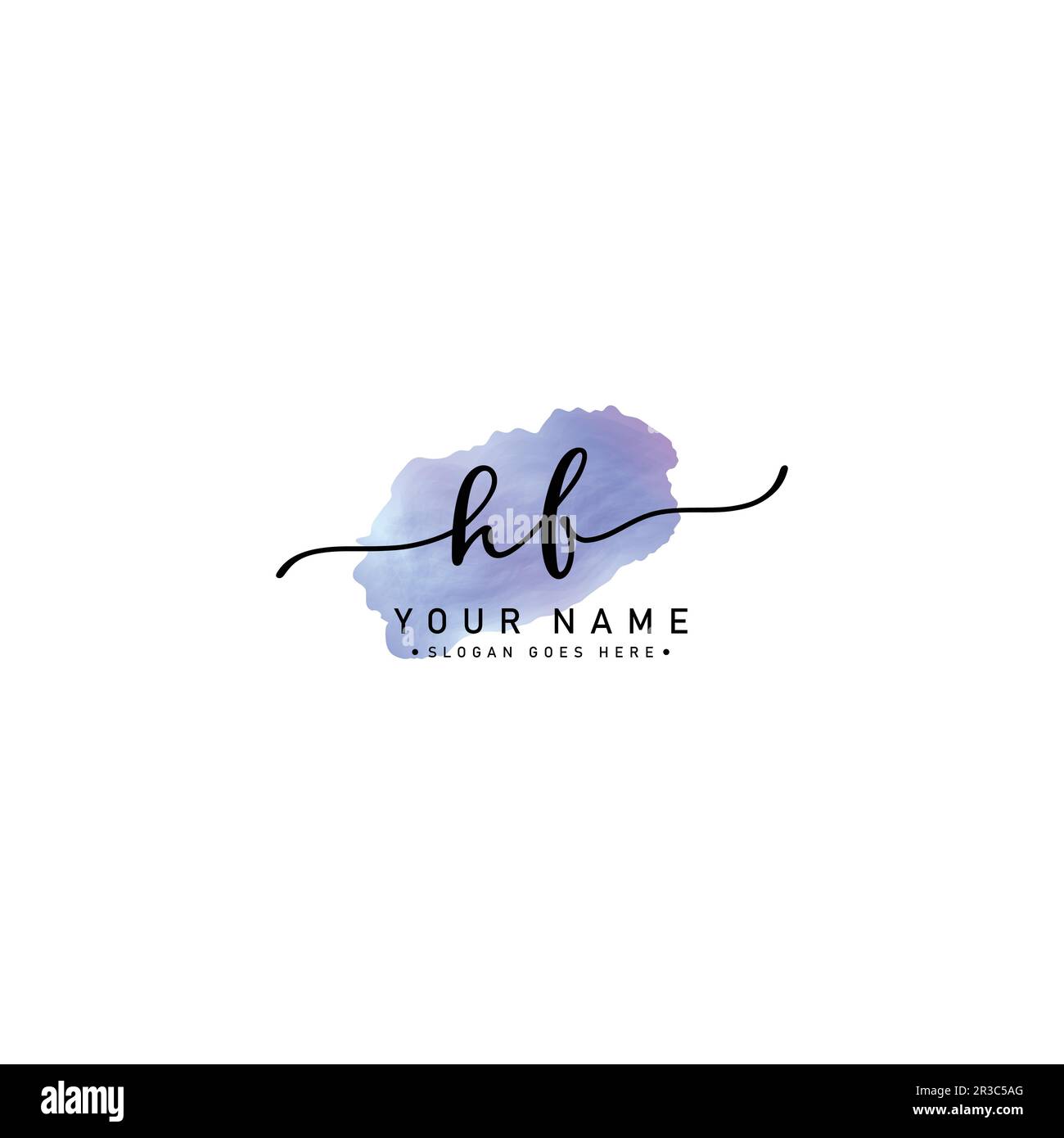 Simple Signature Logo for Alphabet HF - Signature for Photography and ...