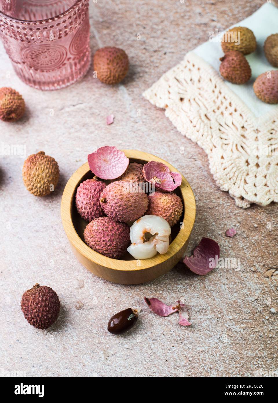 Lychee inside hi-res stock photography and images - Alamy