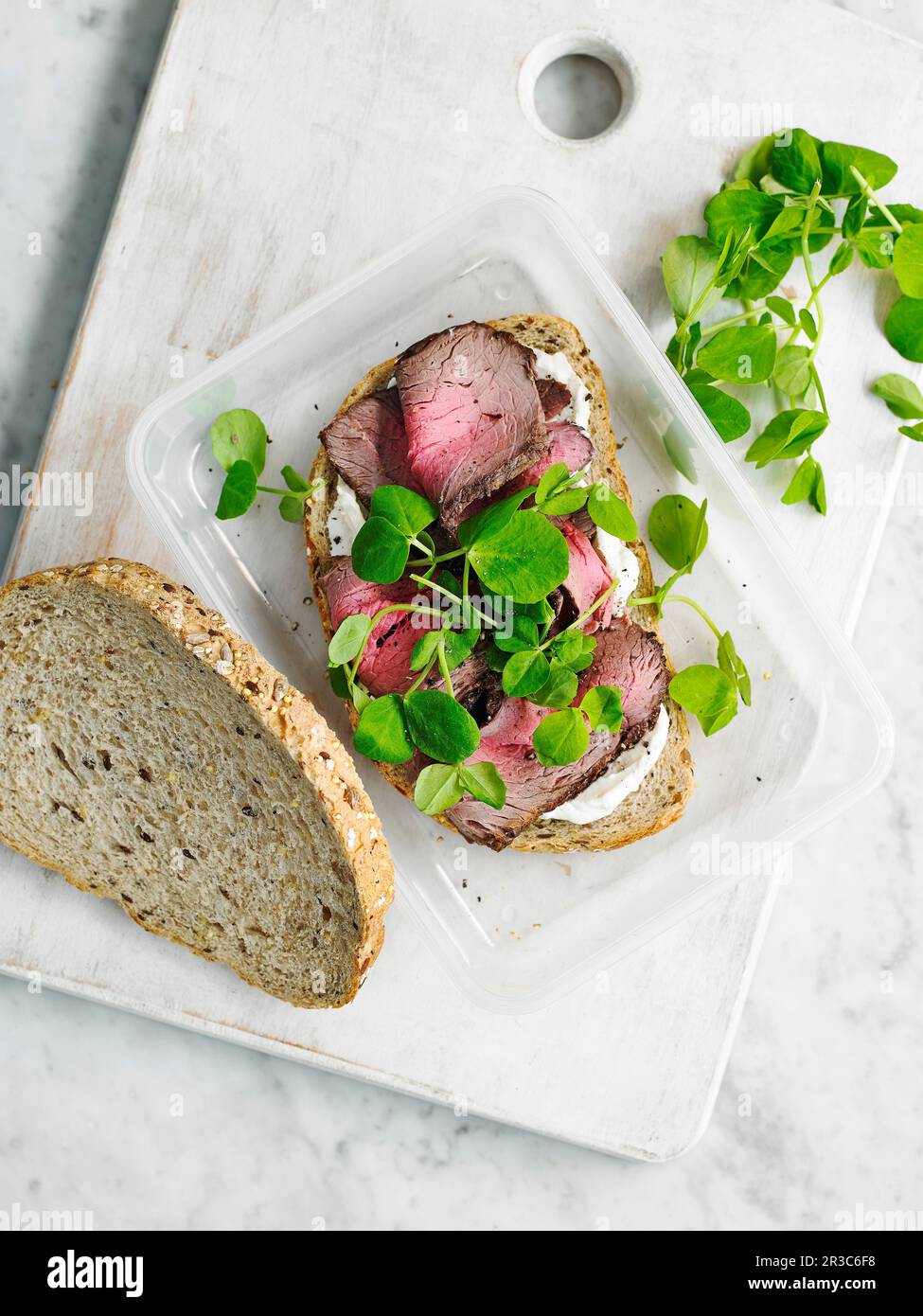 A beef sandwich to take away Stock Photo - Alamy