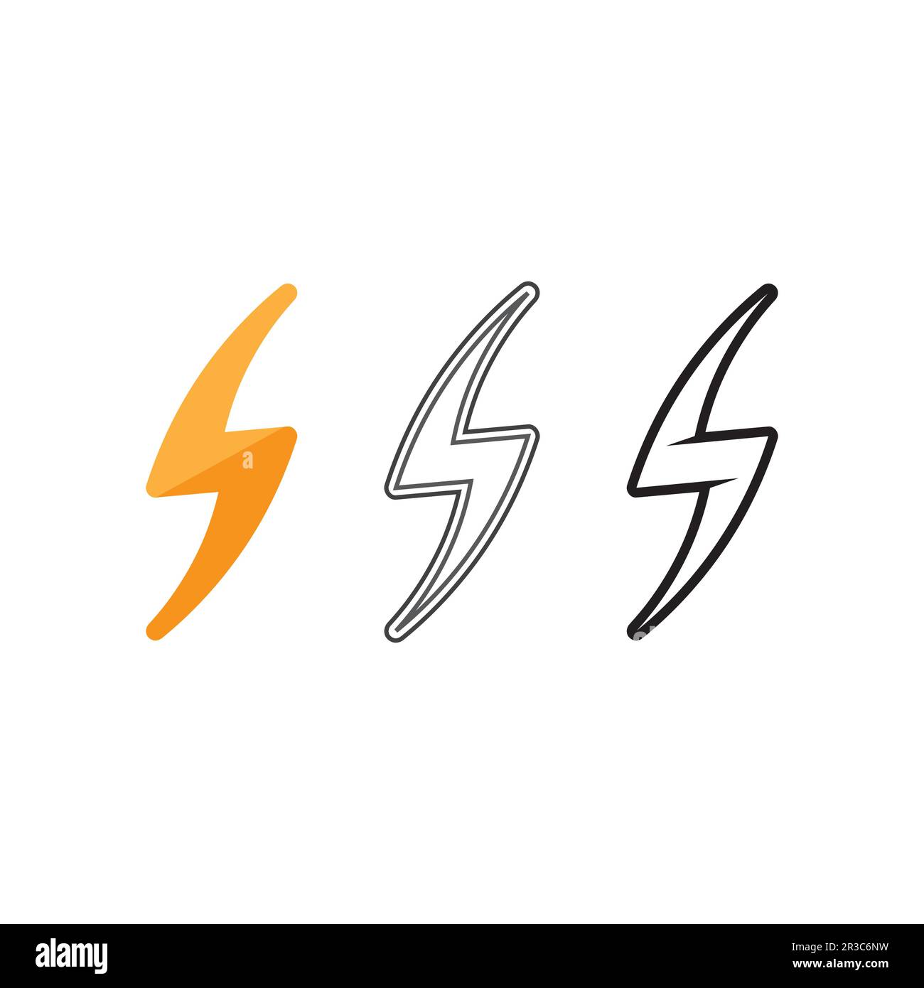 Flash Electric Logo Vector icon illustration design template. Bolt ...