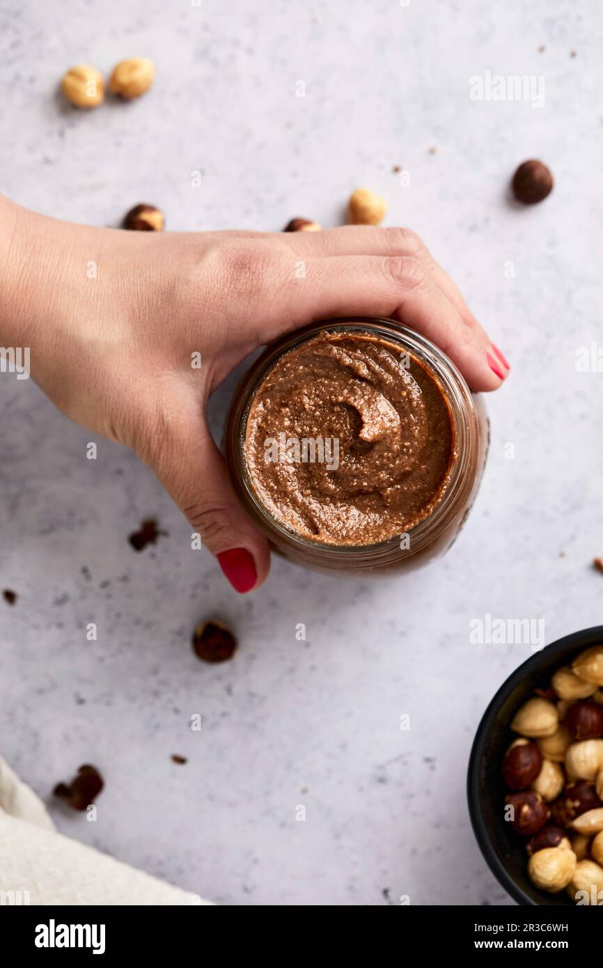 Hazelnut cocoa hi-res stock photography and images - Alamy