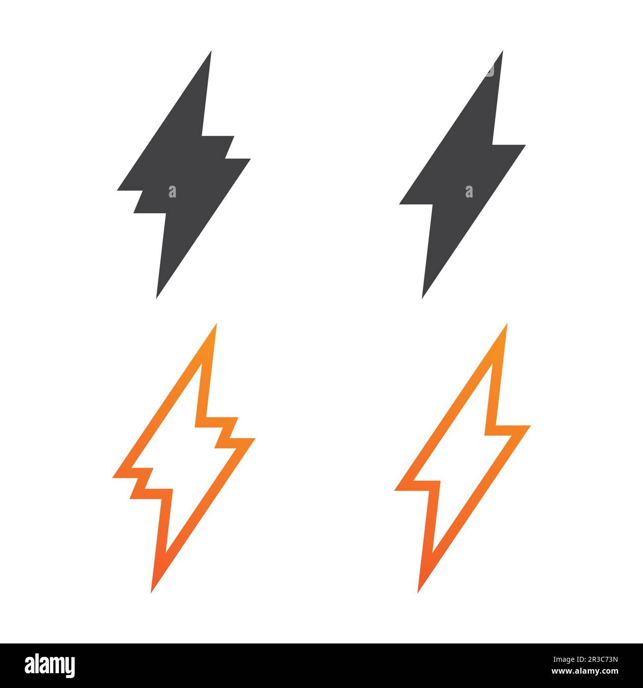Flash Electric Logo Vector icon illustration design template. Bolt ...
