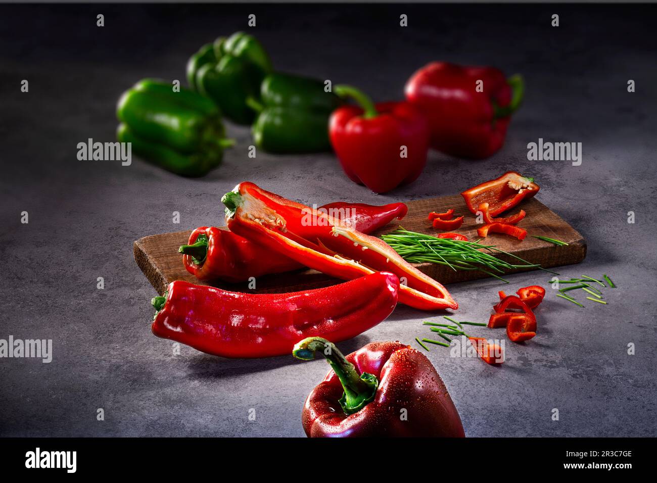 Green peppers type vegetable hi-res stock photography and images - Alamy