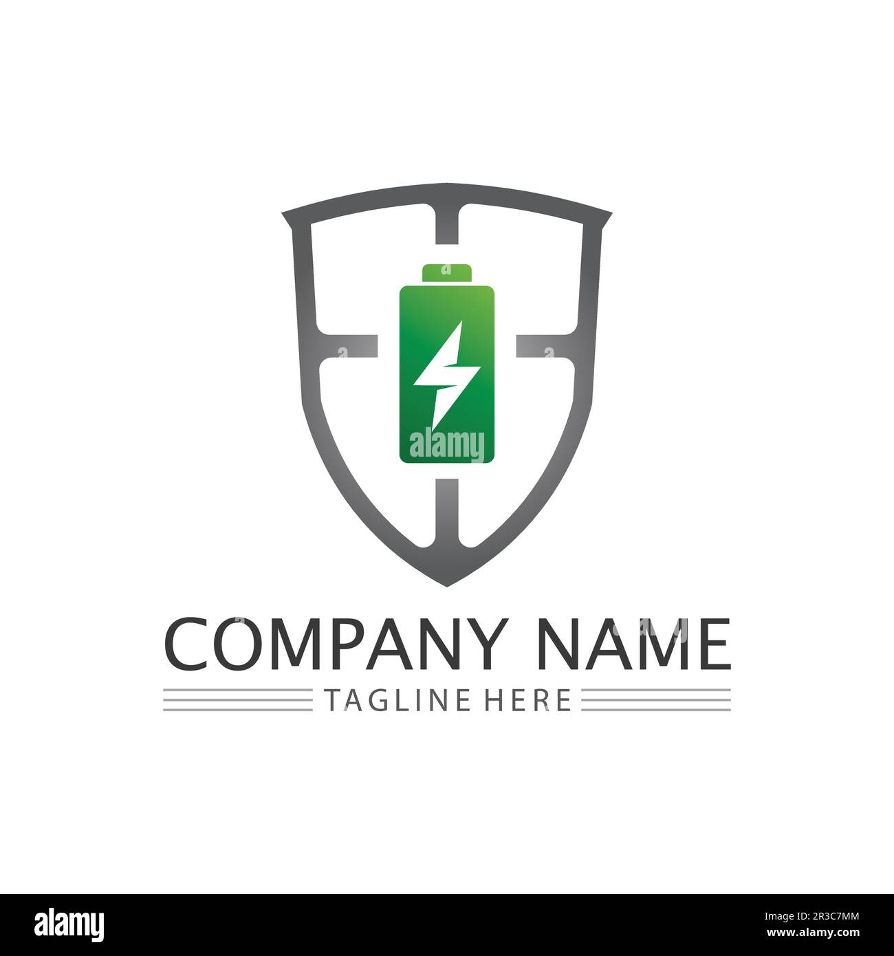 Flash Electric Logo Vector icon illustration design template. Bolt ...